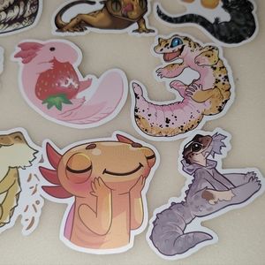 Office | Set Of 23 Cute Axolotl Salamander Stickers | Poshmark
